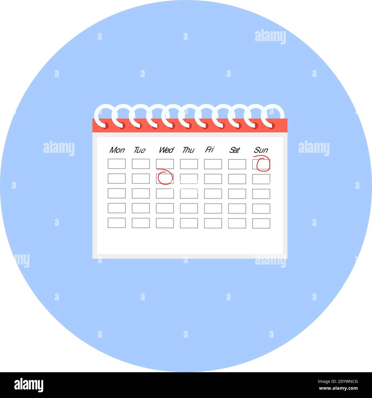 Small calender, illustration, vector on a white background Stock Vector ...