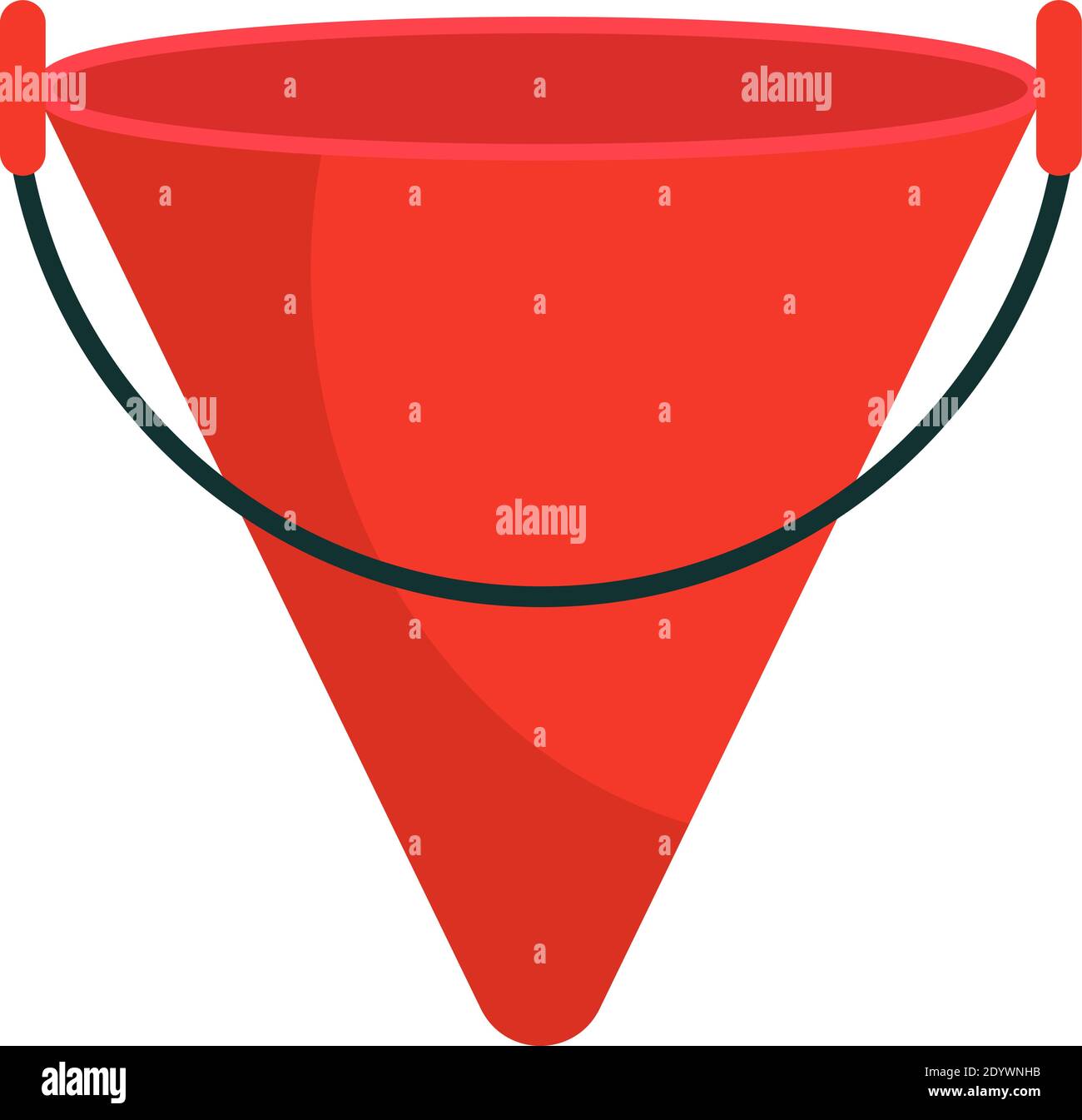 Fire cone, illustration, vector on a white background Stock Vector ...