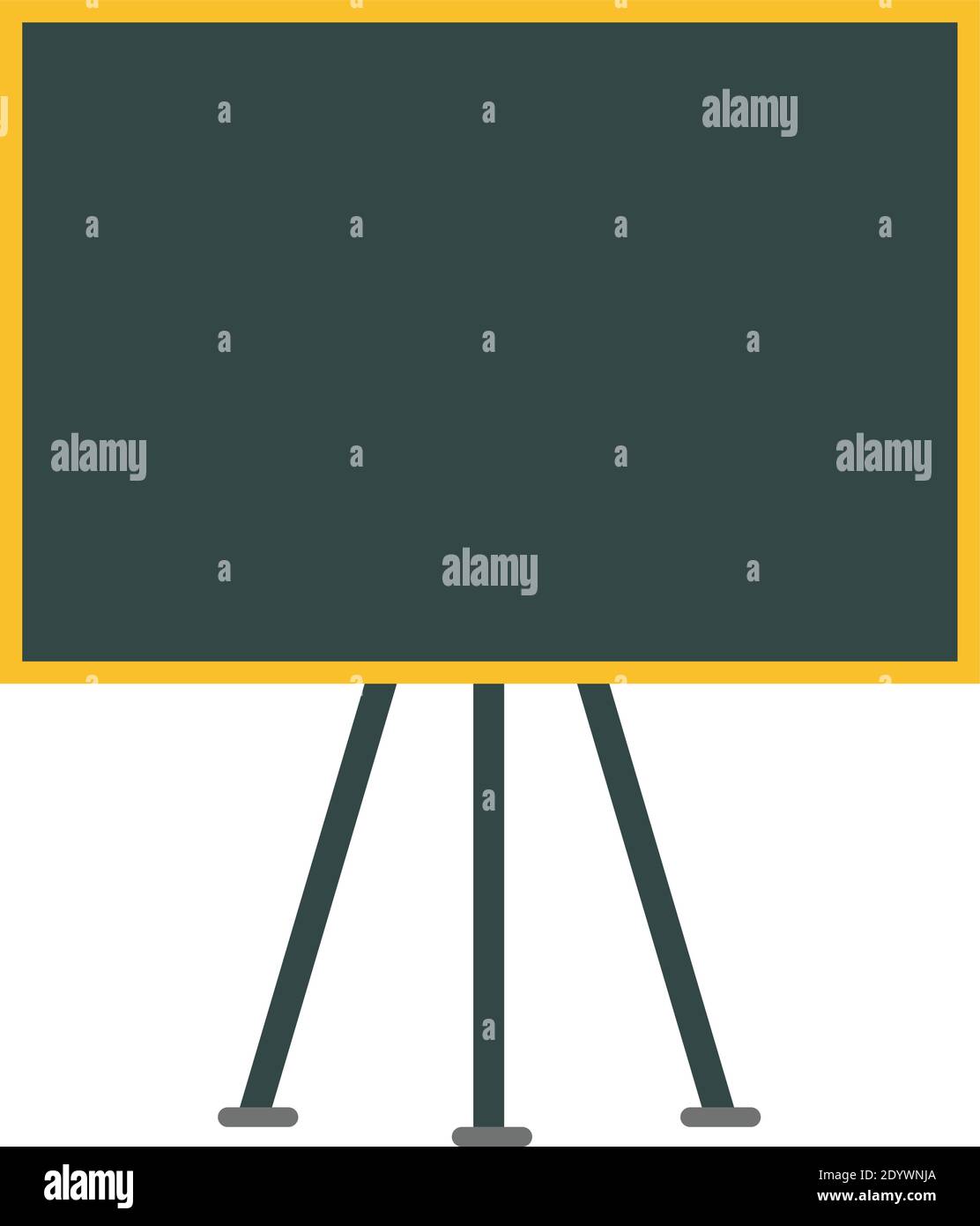 Empty blackboard, illustration, vector on a white background Stock ...