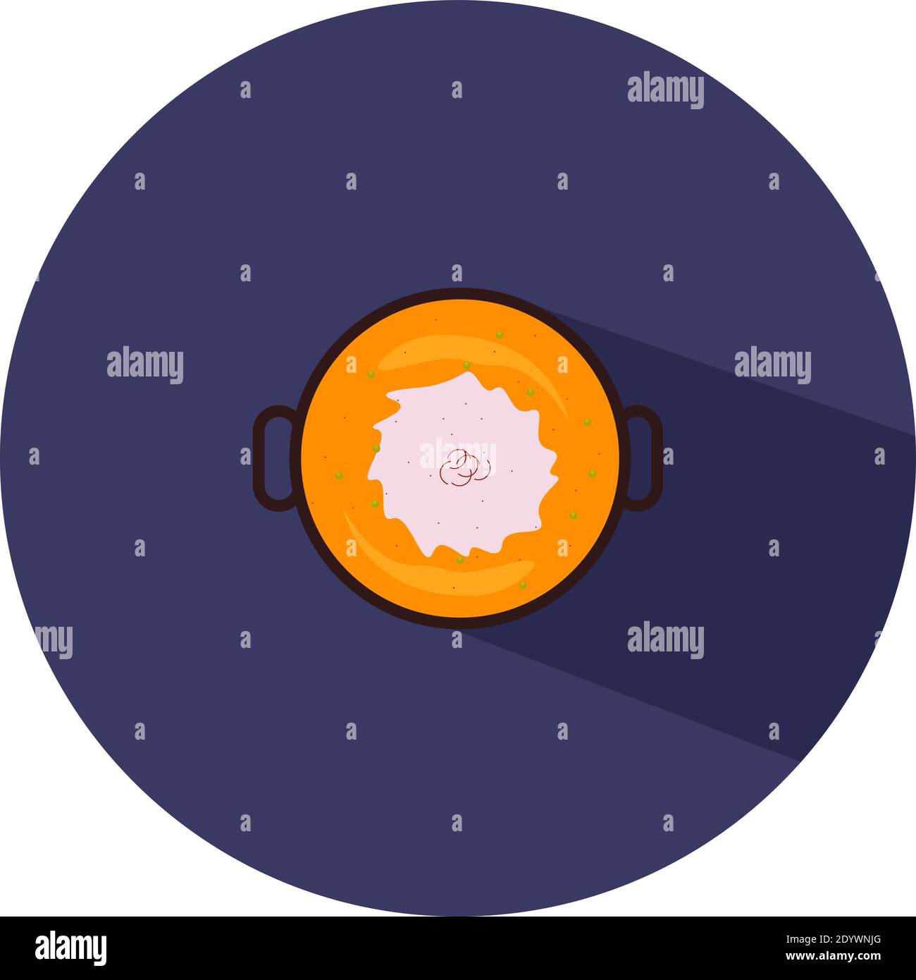 Food curry, illustration, vector on a white background Stock Vector ...