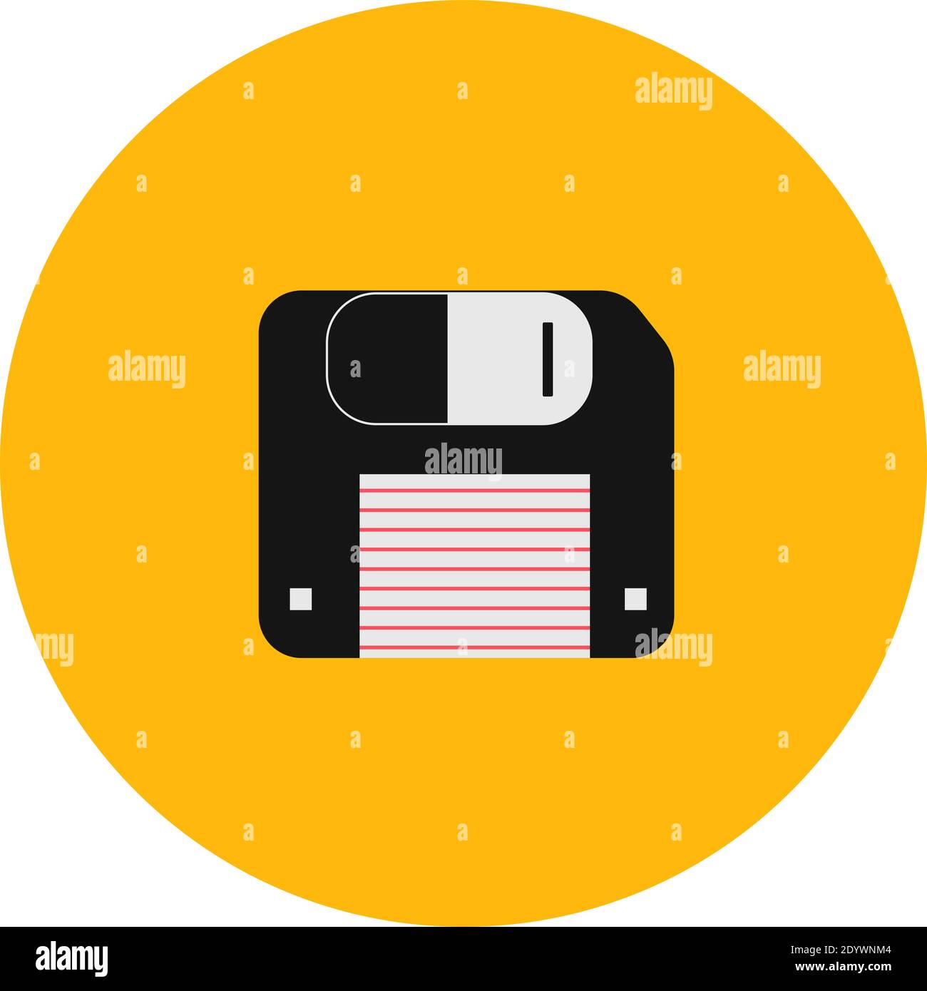 Floppy disk, illustration, vector on a white background Stock Vector ...