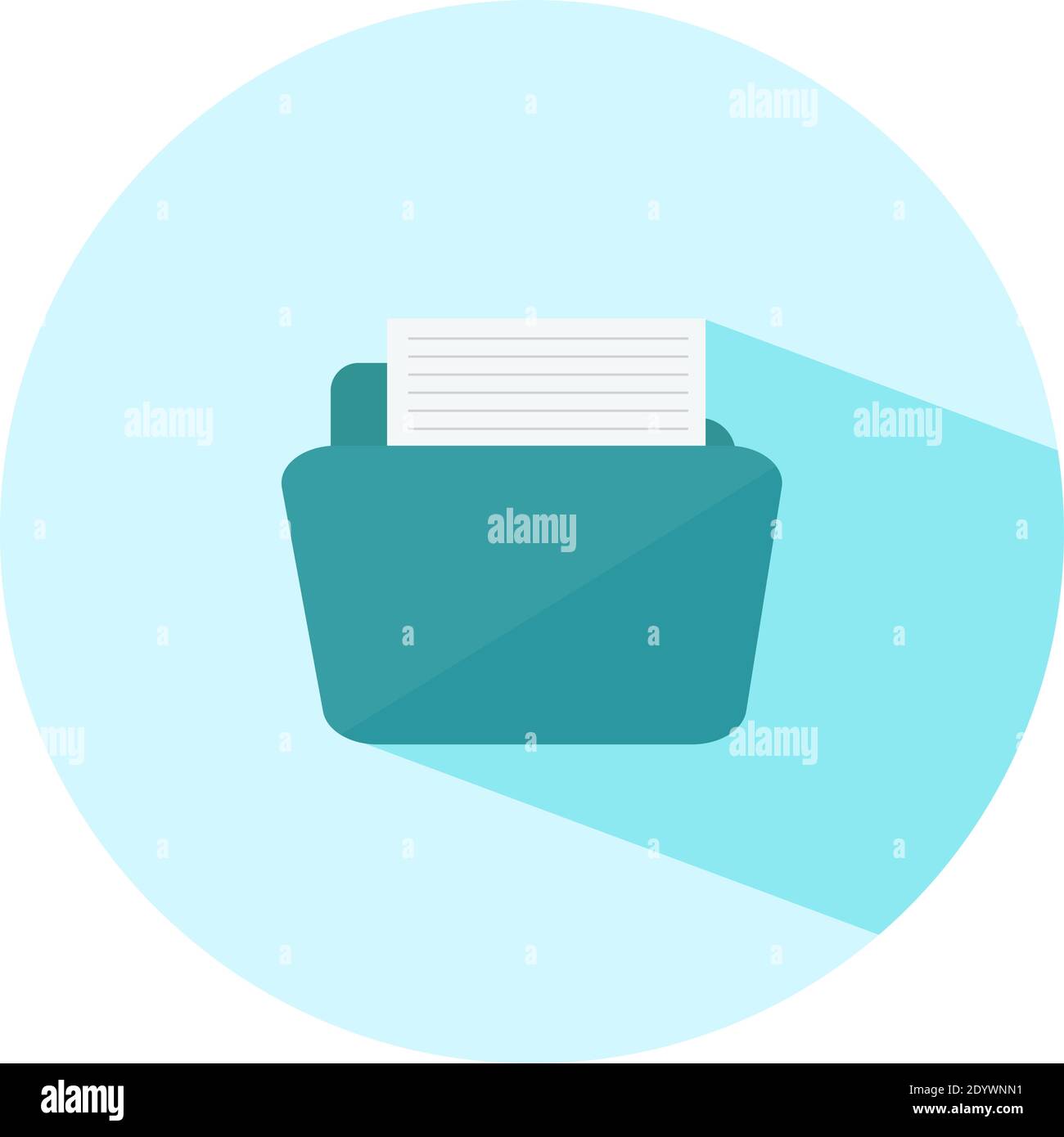 Blue folder, illustration, vector on a white background Stock Vector ...