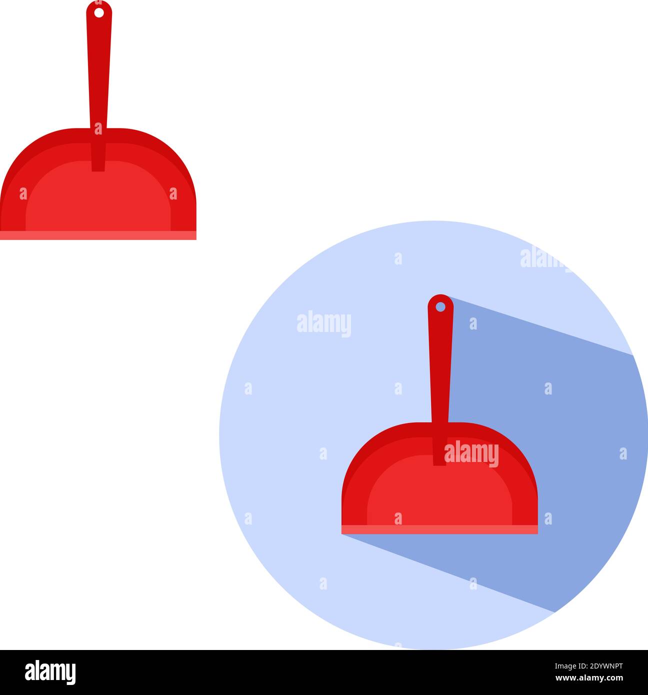 Dust pan, illustration, vector on a white background Stock Vector Image ...