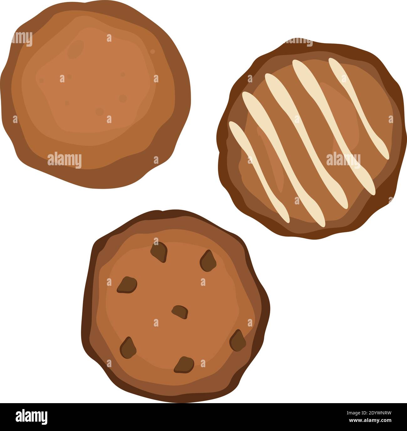 French cookies Stock Vector Images - Alamy