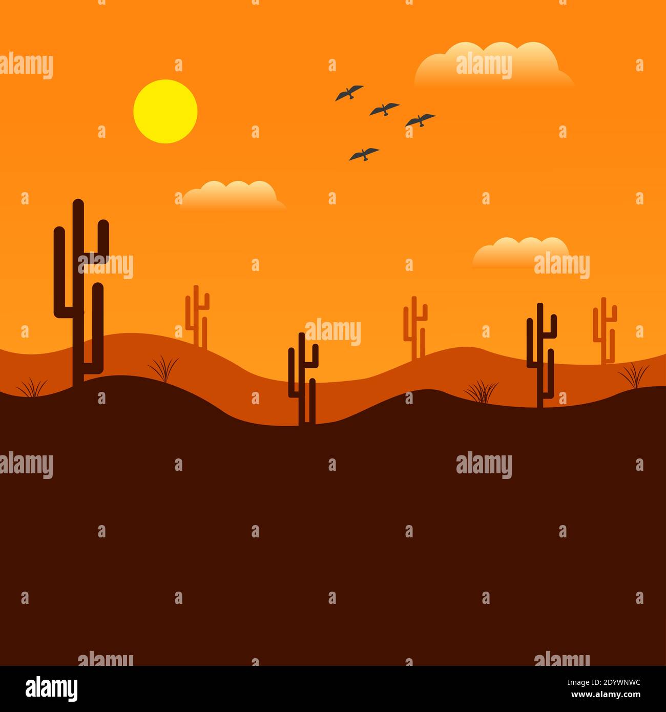 Arid desert Cut Out Stock Images & Pictures - Alamy