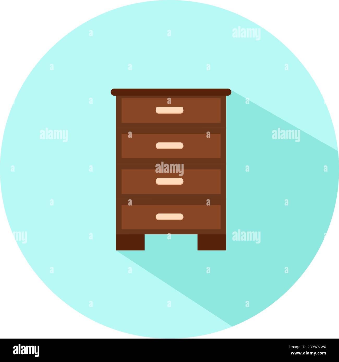 Wooden drawer, illustration, vector on a white background Stock Vector ...