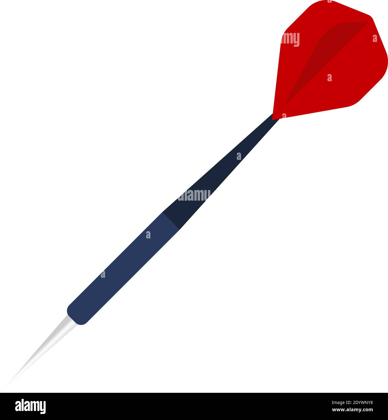 Dart arrow, illustration, vector on a white background Stock Vector ...