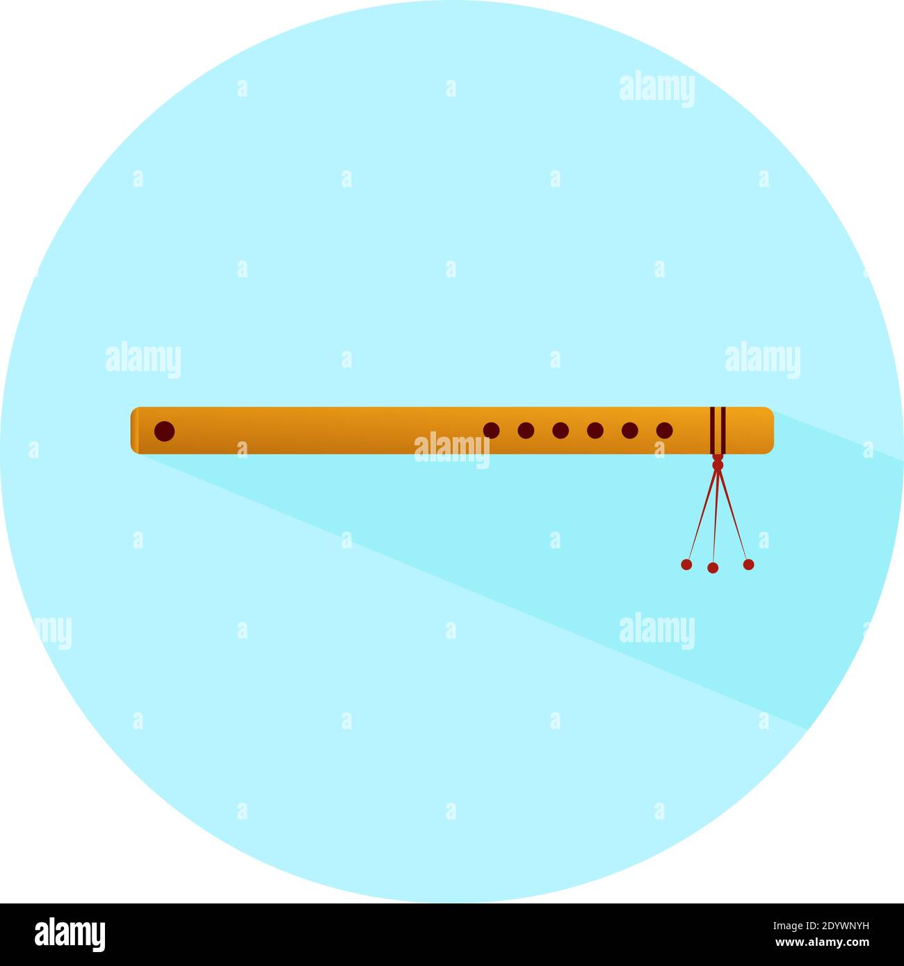 Cute flute, illustration, vector on a white background Stock Vector ...