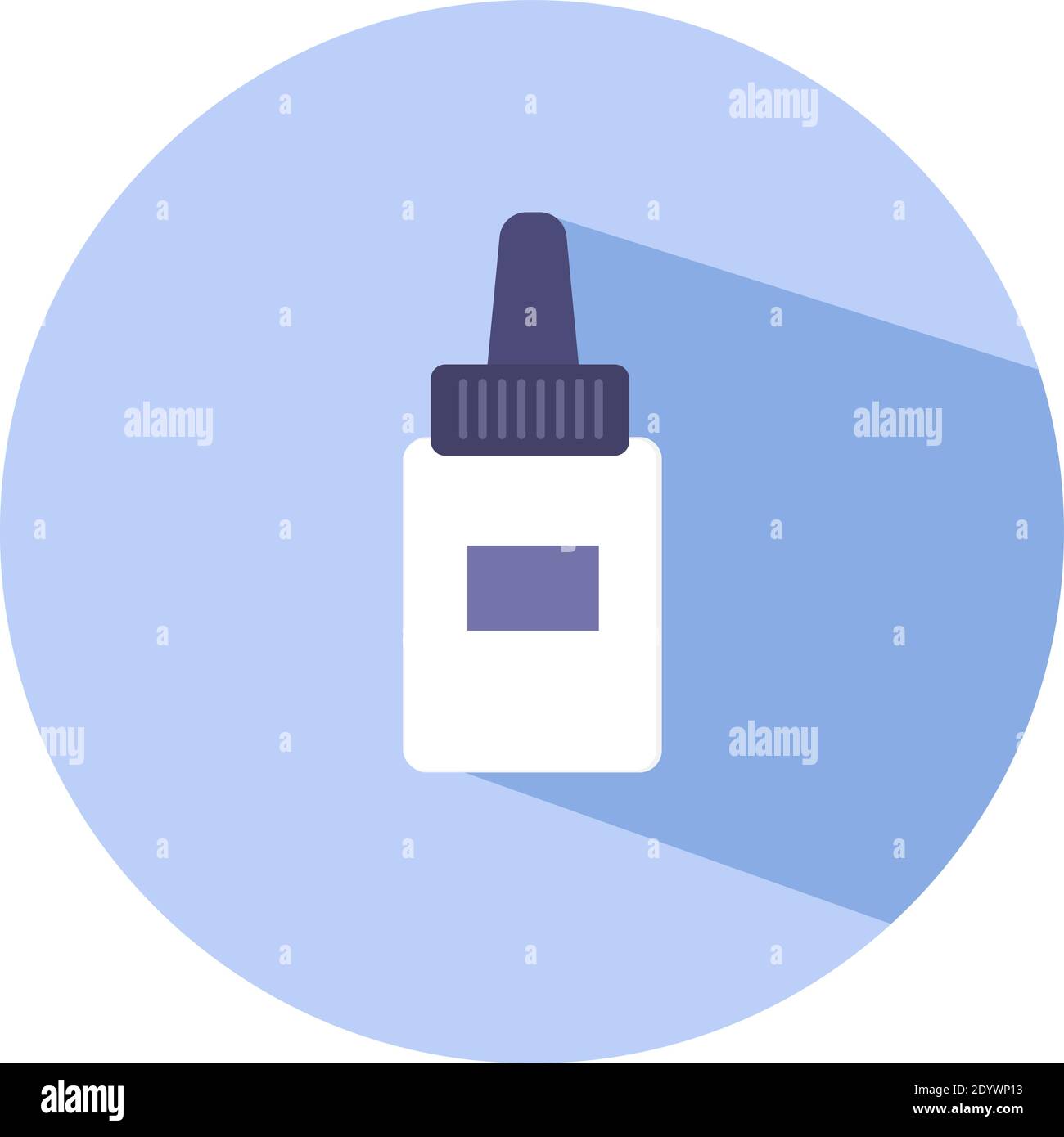 Bottle of eye drops, illustration, vector on a white background Stock ...