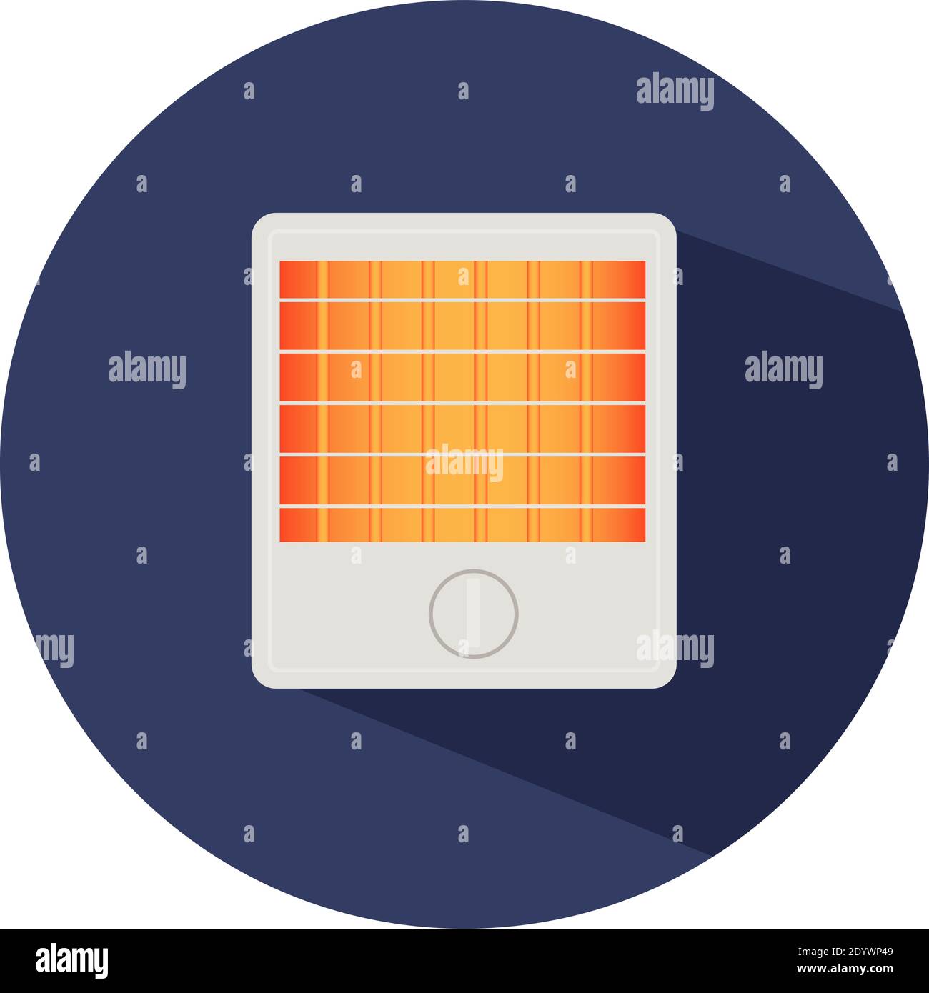 Hot heater, illustration, vector on a white background Stock Vector ...