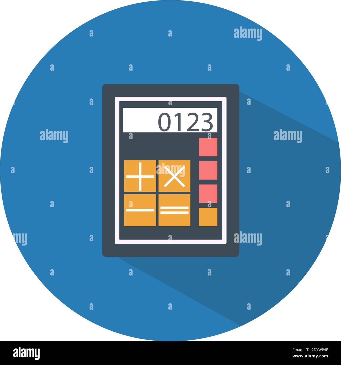 Calculator, illustration, vector on a white background Stock Vector ...