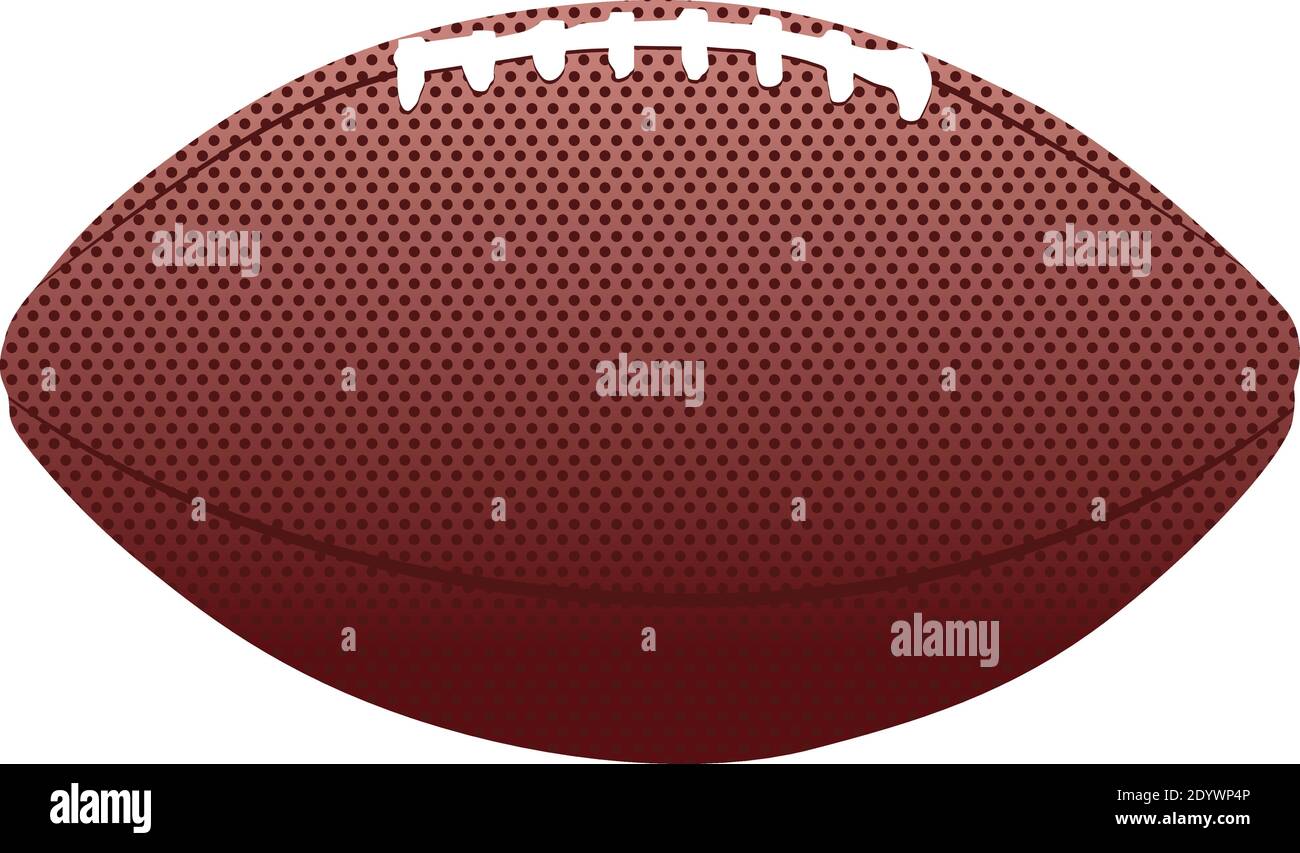 Rugby ball, illustration, vector on a white background Stock Vector ...