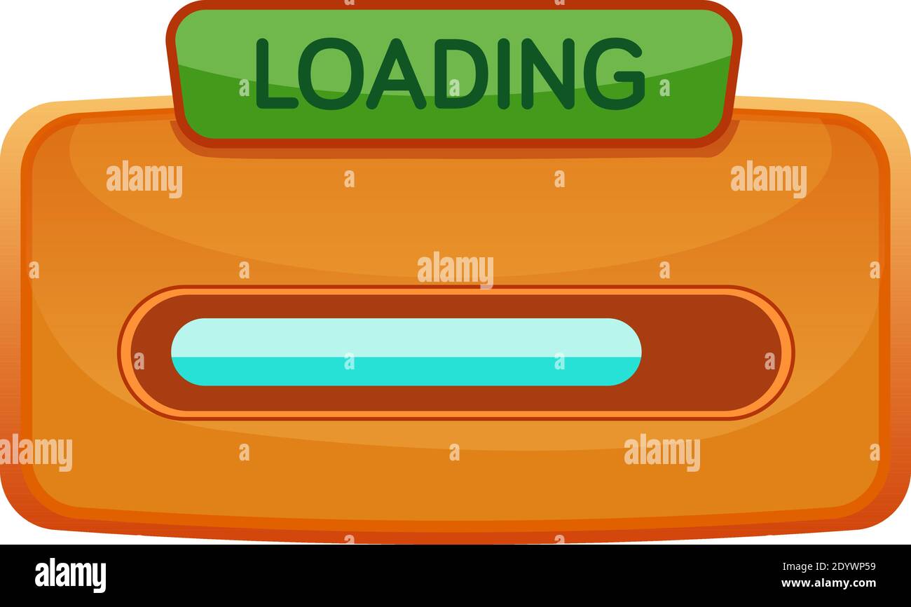 Game loading, illustration, vector on a white background Stock Vector ...