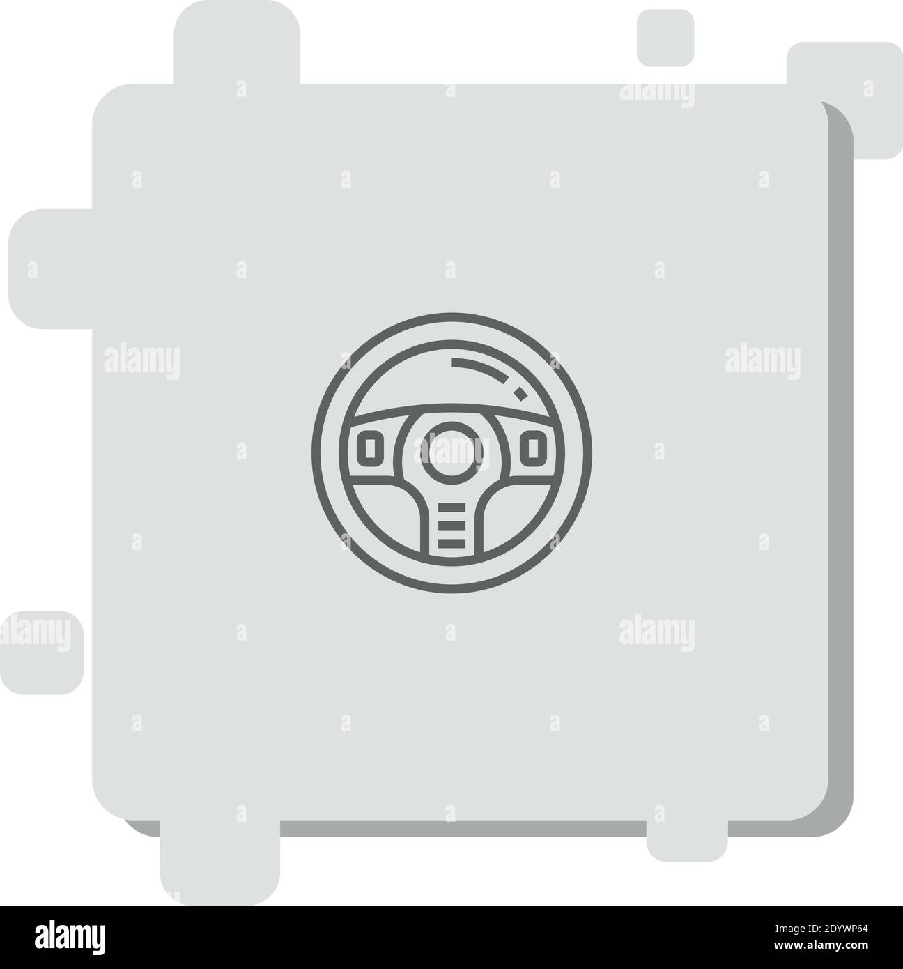 steering wheel vector icon modern simple vector illustration Stock ...