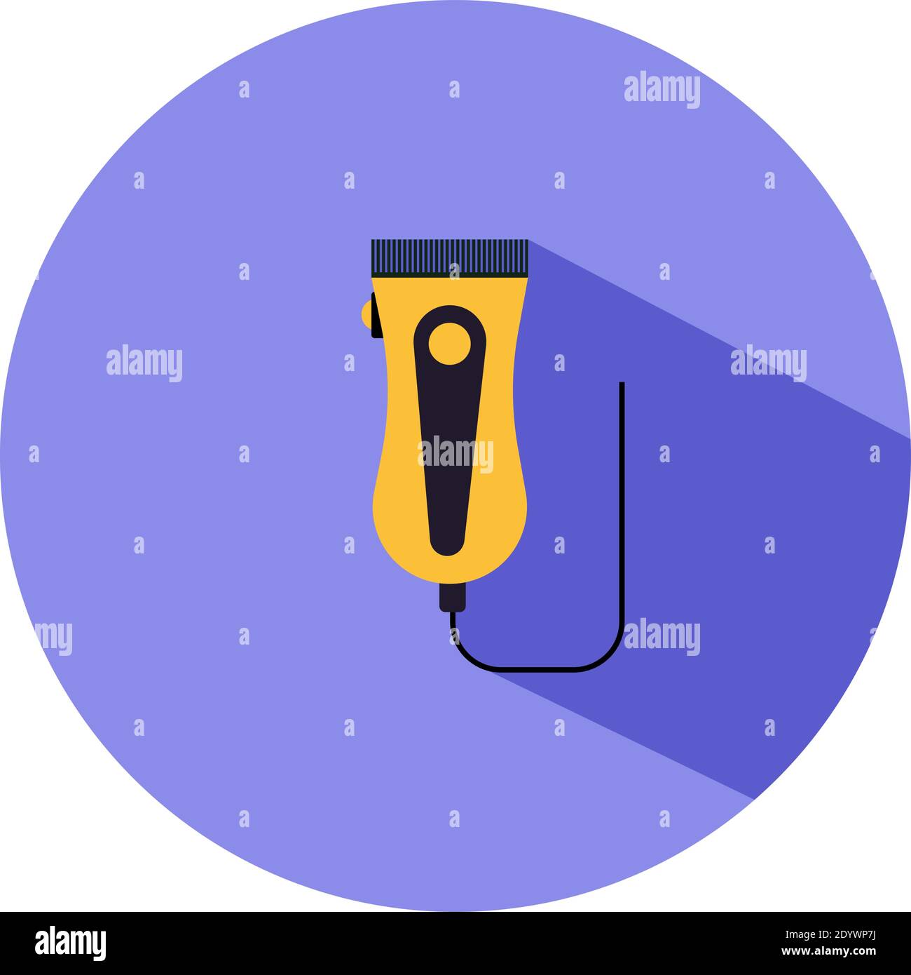 Hair trimmer, illustration, vector on a white background Stock Vector ...