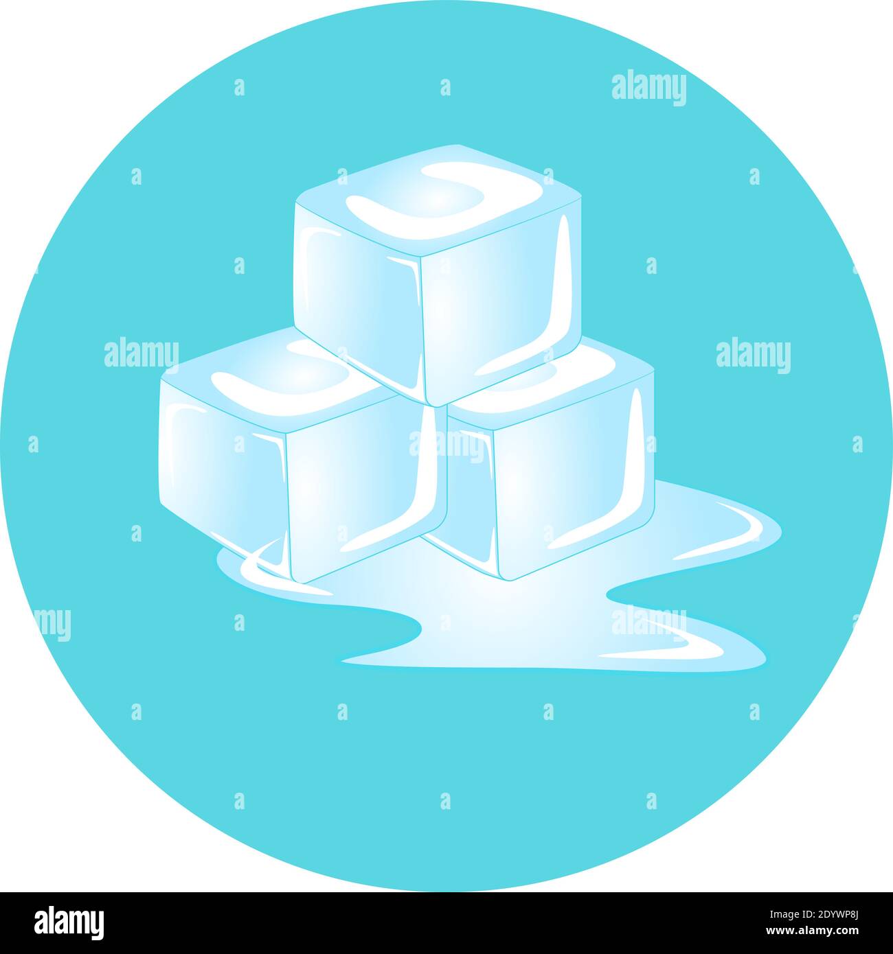 Ice cubes vector vectors hi-res stock photography and images - Alamy