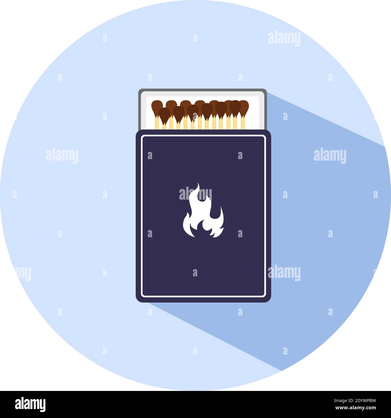 Matchbox, illustration, vector on a white background Stock Vector Image ...