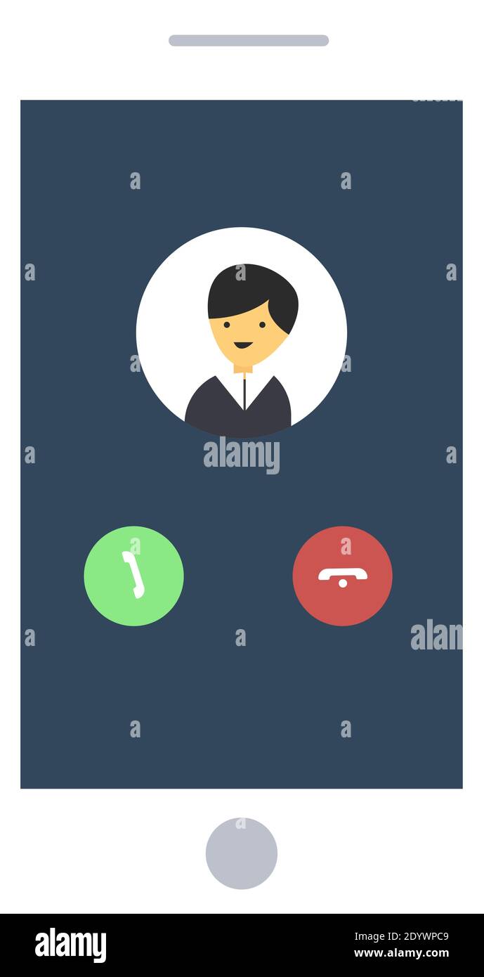 Mobile phone, illustration, vector on a white background Stock Vector ...