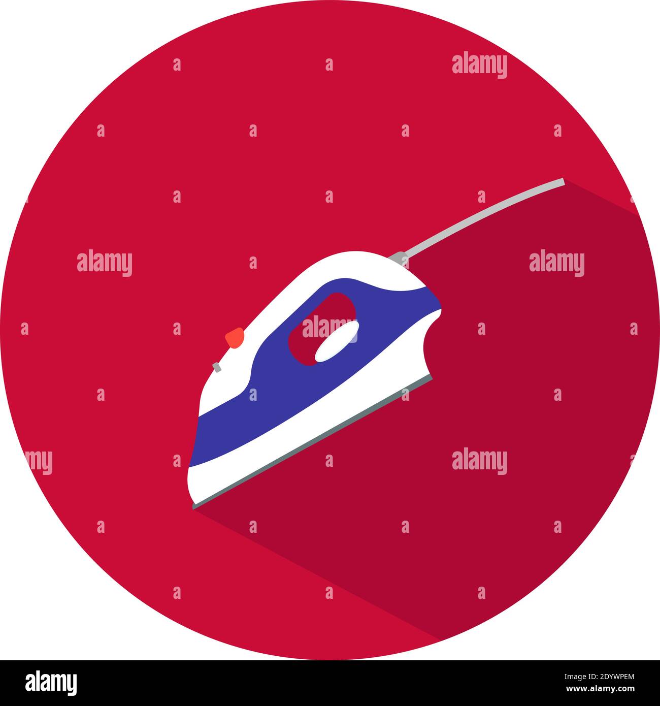 Blue iron, illustration, vector on a white background Stock Vector ...