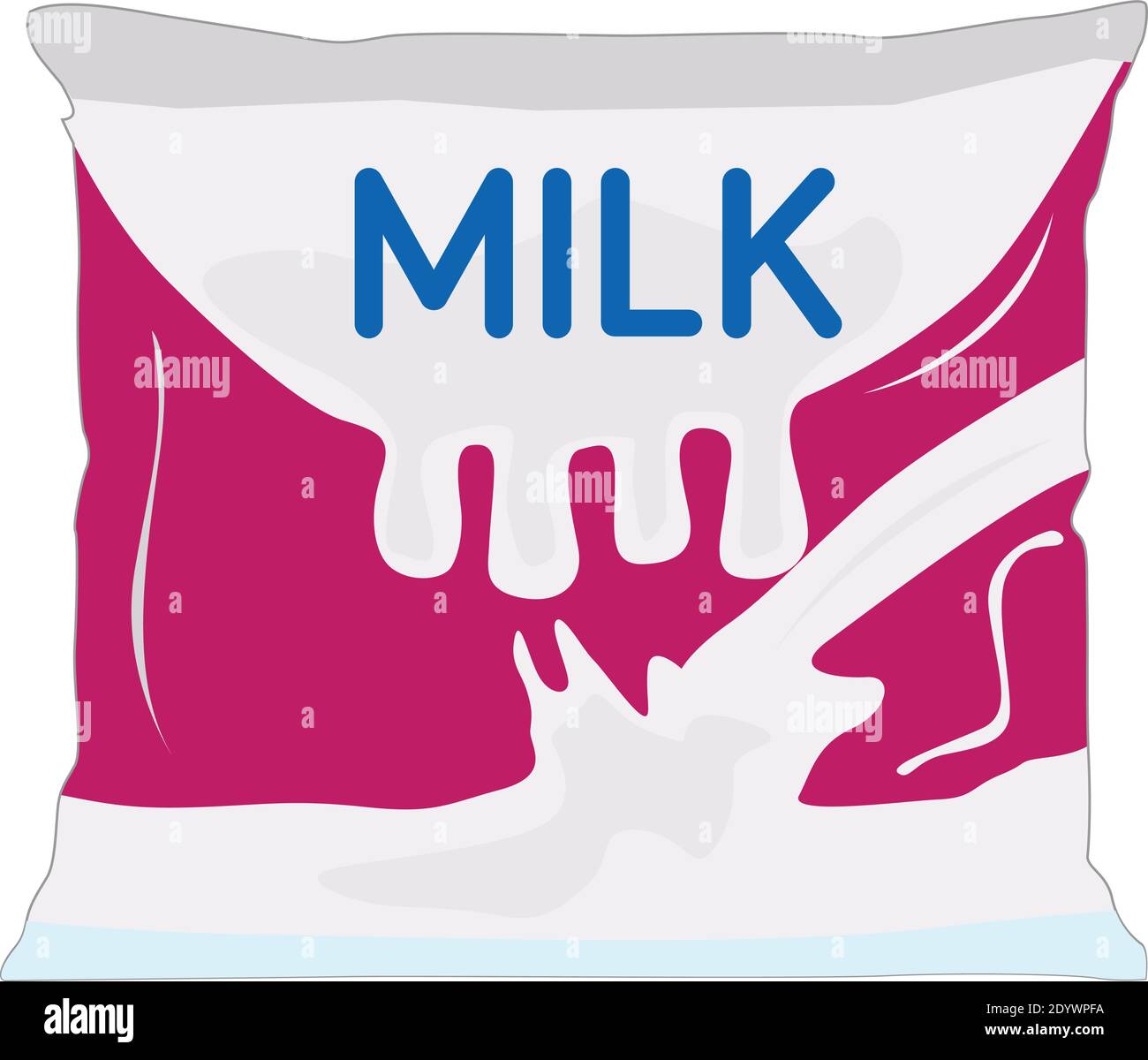 Paper bag milk milk Stock Vector Images - Alamy