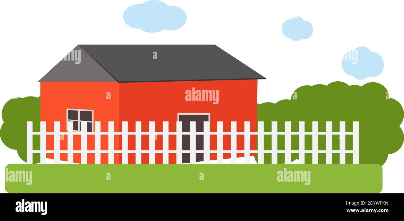 View farm house Cut Out Stock Images & Pictures - Alamy