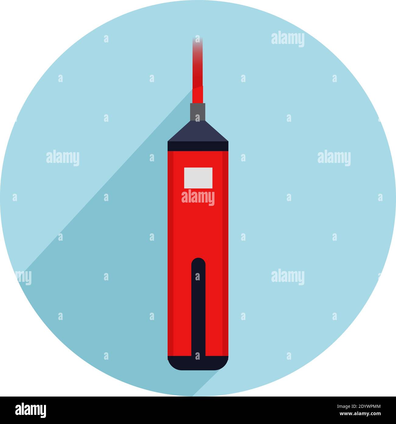 Red marker, illustration, vector on a white background Stock Vector ...