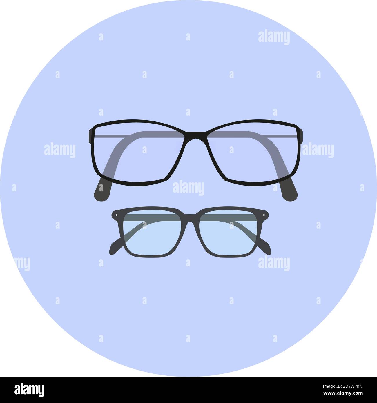 Optical glasses, illustration, vector on a white background Stock ...