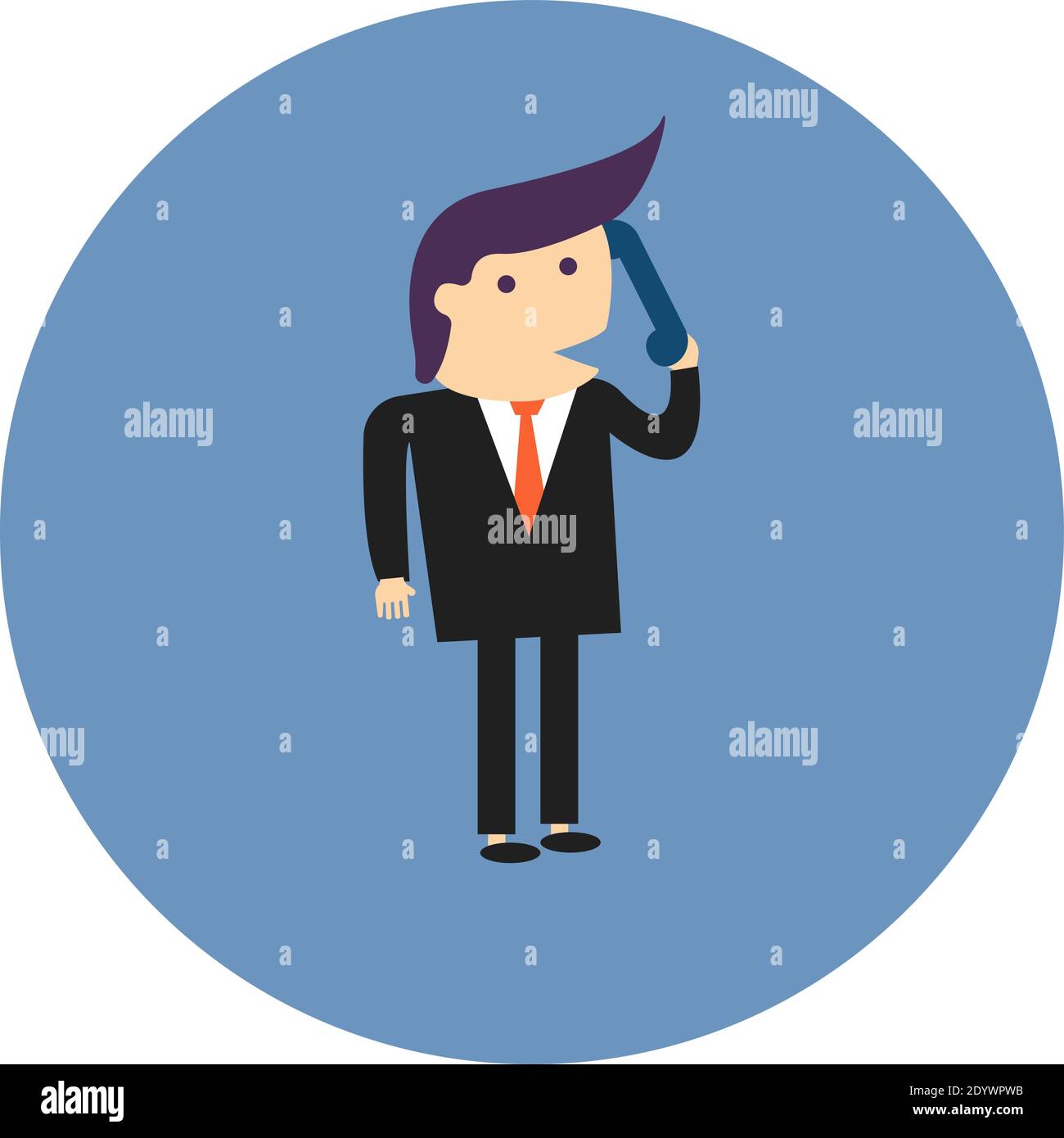 Phone call, illustration, vector on a white background Stock Vector ...