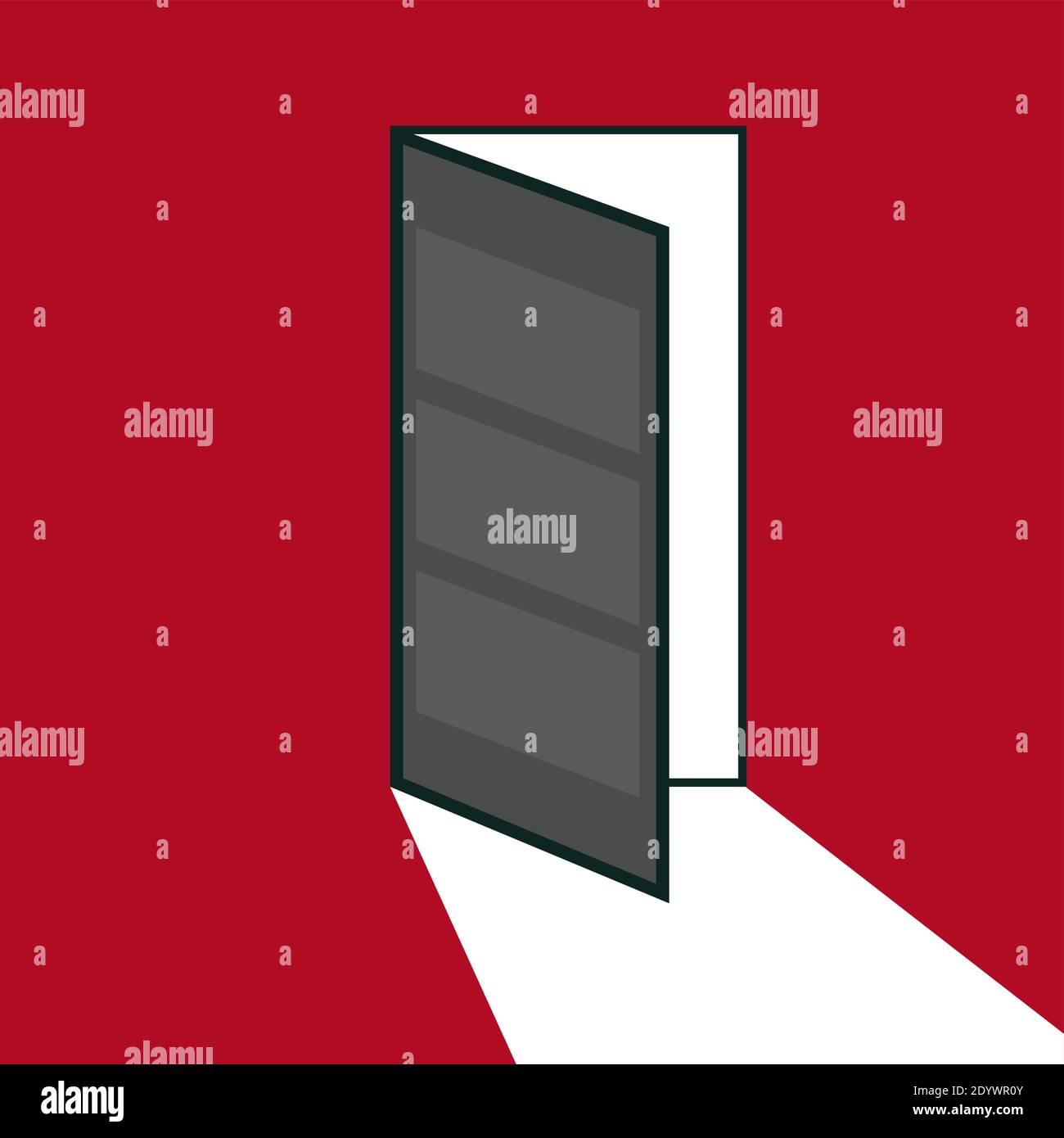 Door illustration Stock Vector Images - Alamy