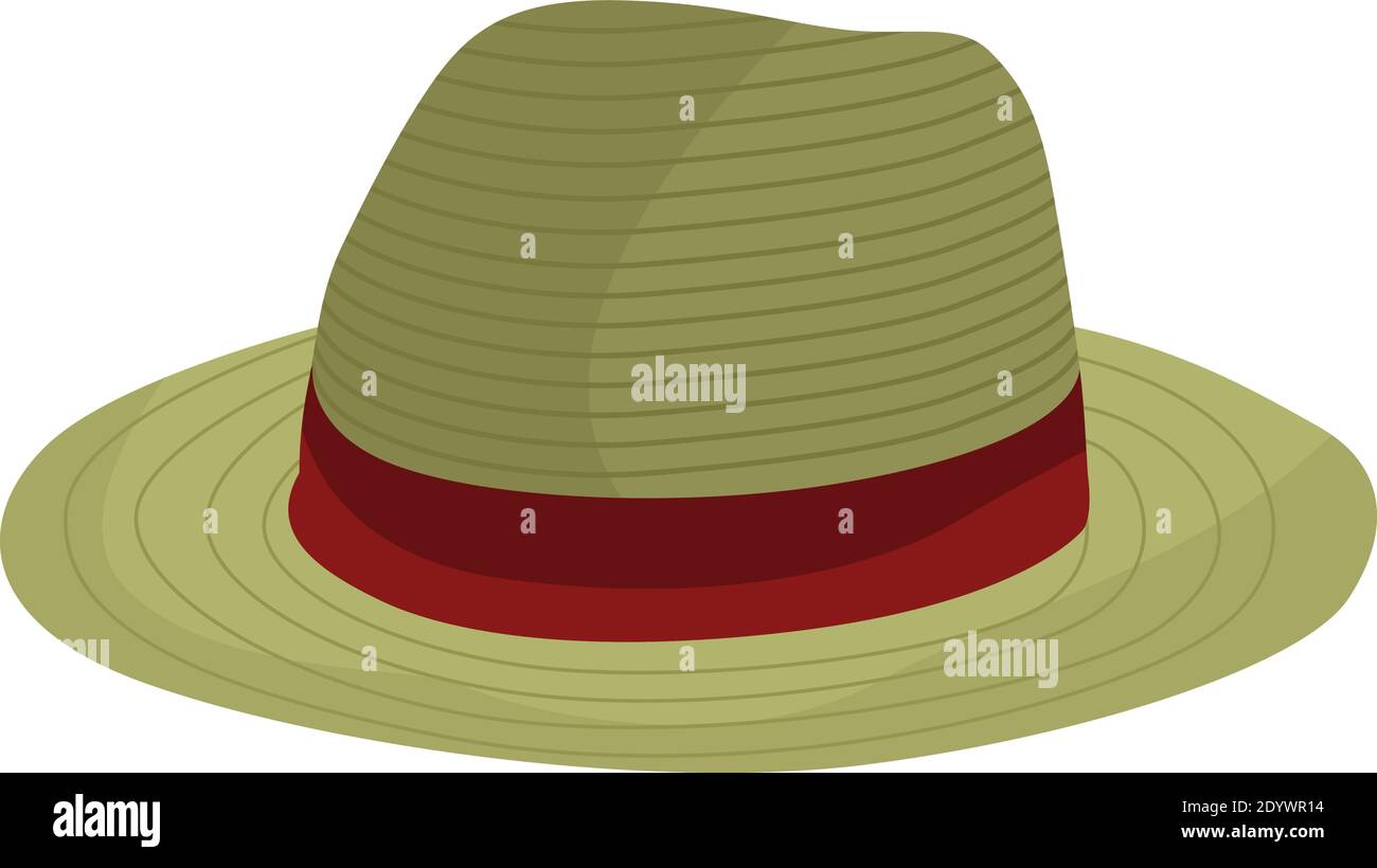 Man hat, illustration, vector on a white background Stock Vector Image ...