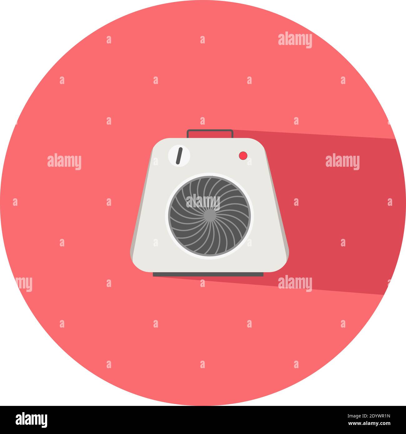 Heat blower, illustration, vector on a white background Stock Vector ...