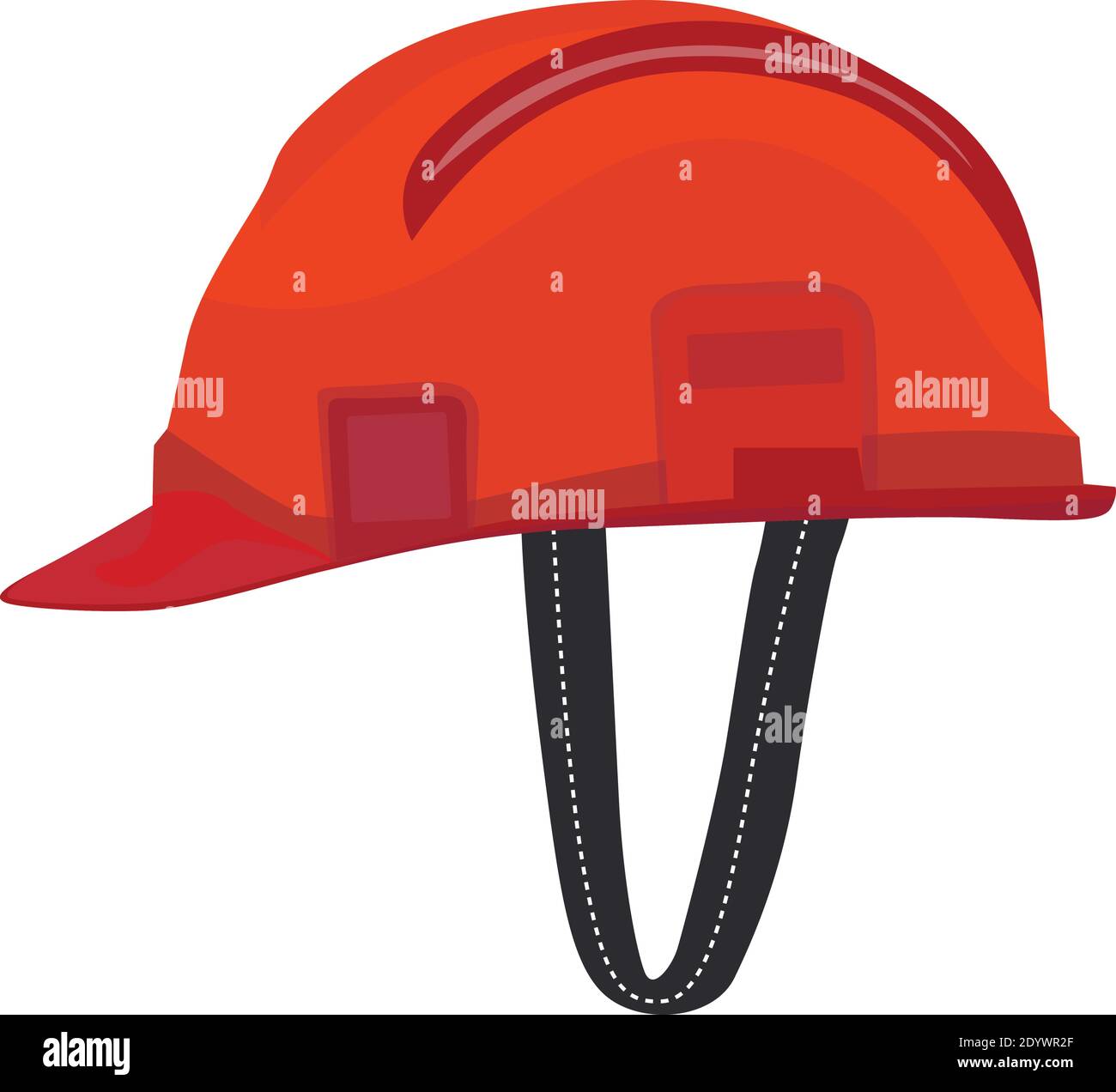 Working helmet, illustration, vector on a white background Stock Vector ...