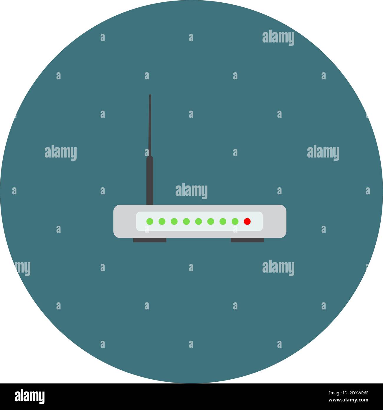 WIFI router, illustration, vector on a white background Stock Vector ...