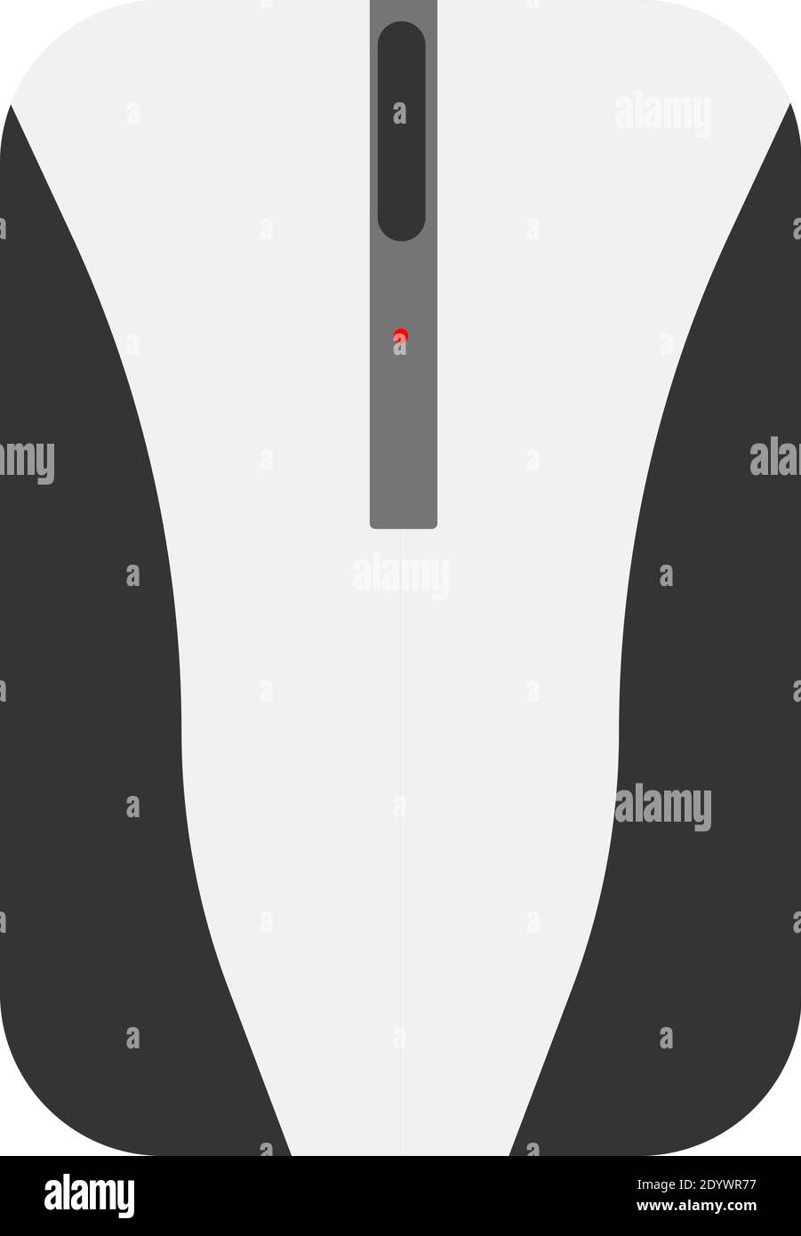 PC mouse, illustration, vector on a white background Stock Vector Image ...