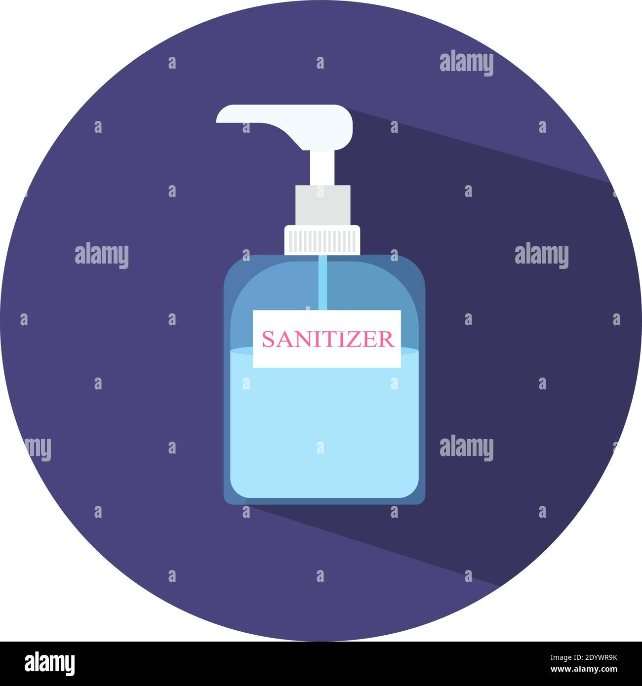 Hand sanitizer illustration Stock Vector Images - Alamy