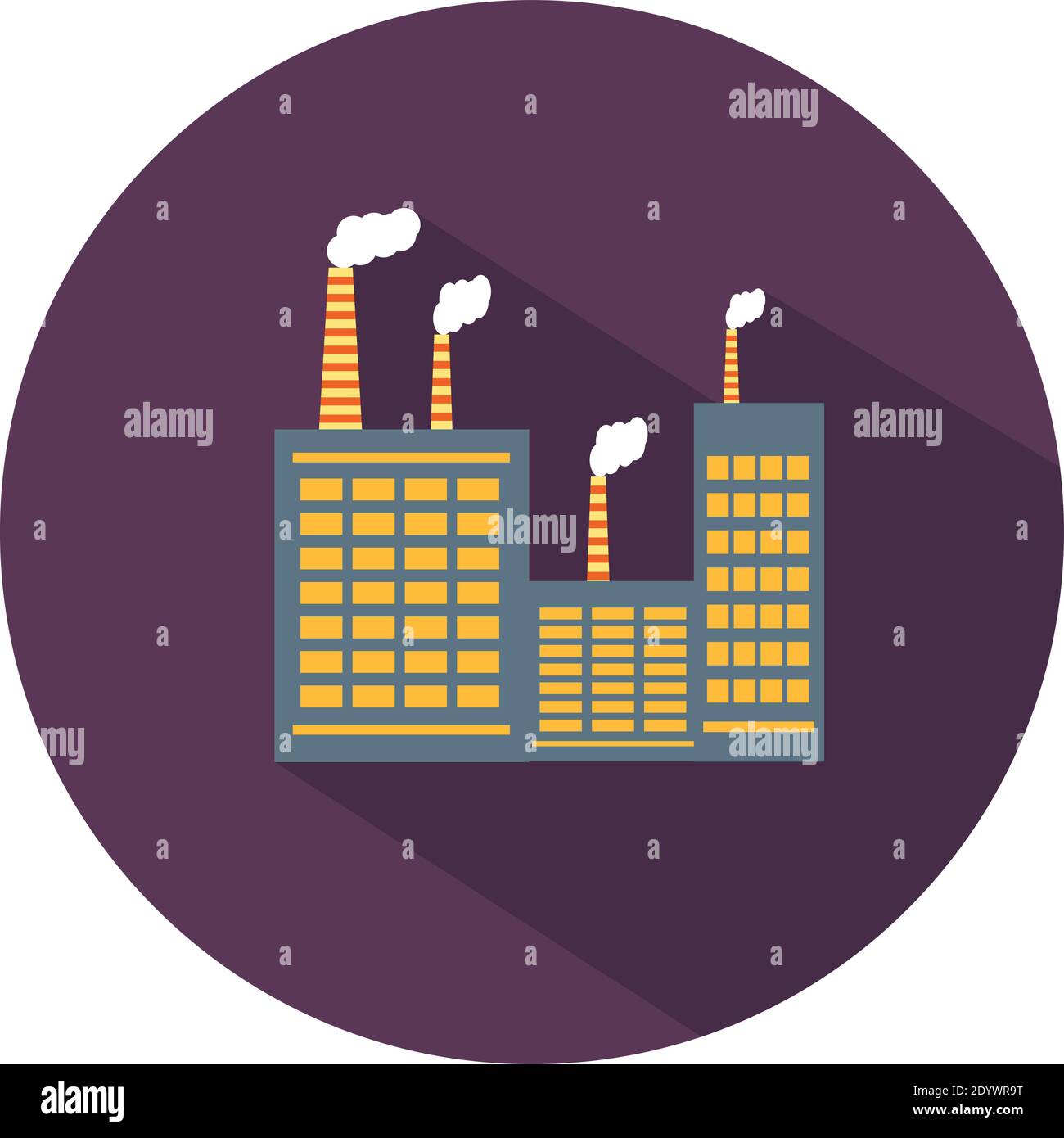 Production factory, illustration, vector on a white background Stock ...