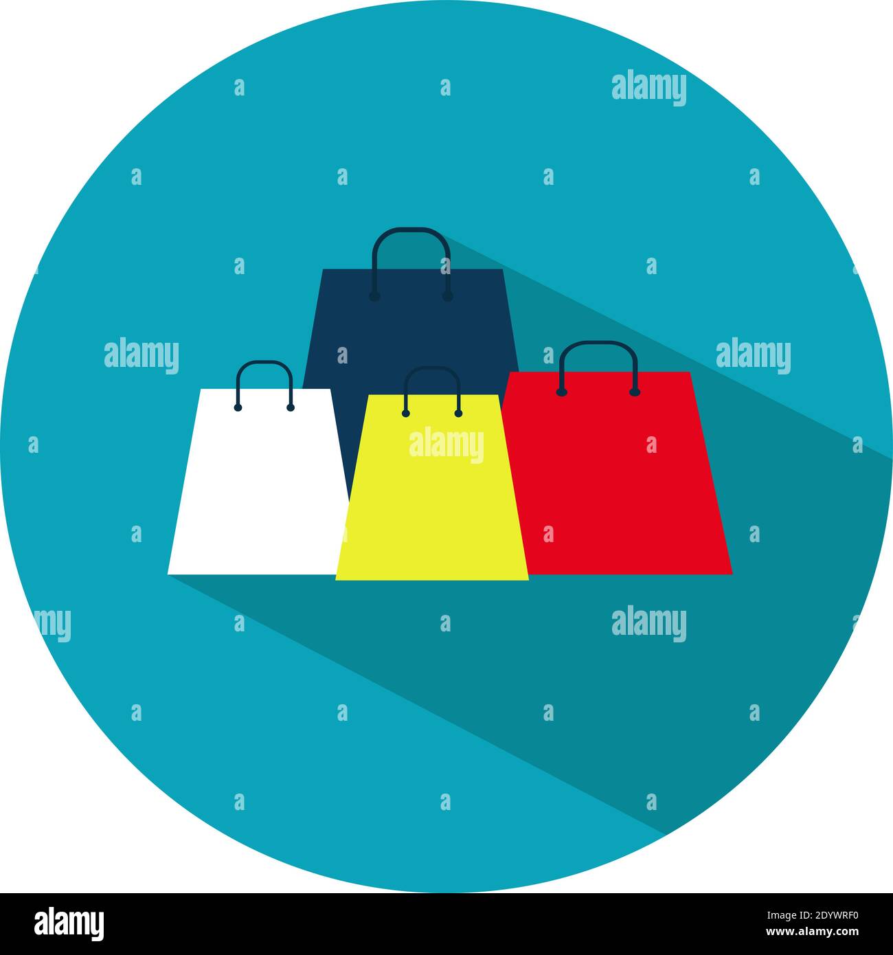 Shopping bag, illustration, vector on a white background Stock Vector ...