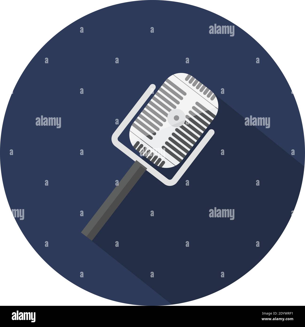 Grey microphone Stock Vector Images - Alamy