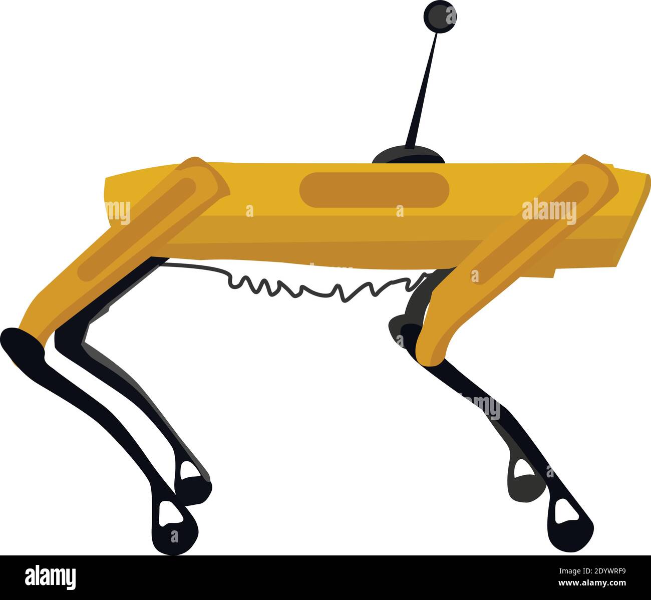 Weird robot, illustration, vector on a white background Stock Vector ...