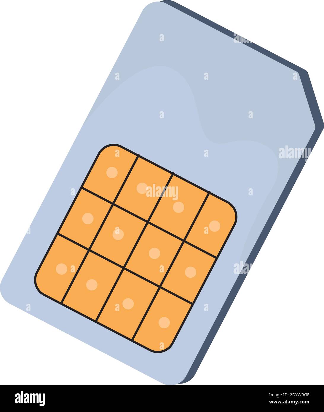 Sim card vector on hi-res stock photography and images - Alamy