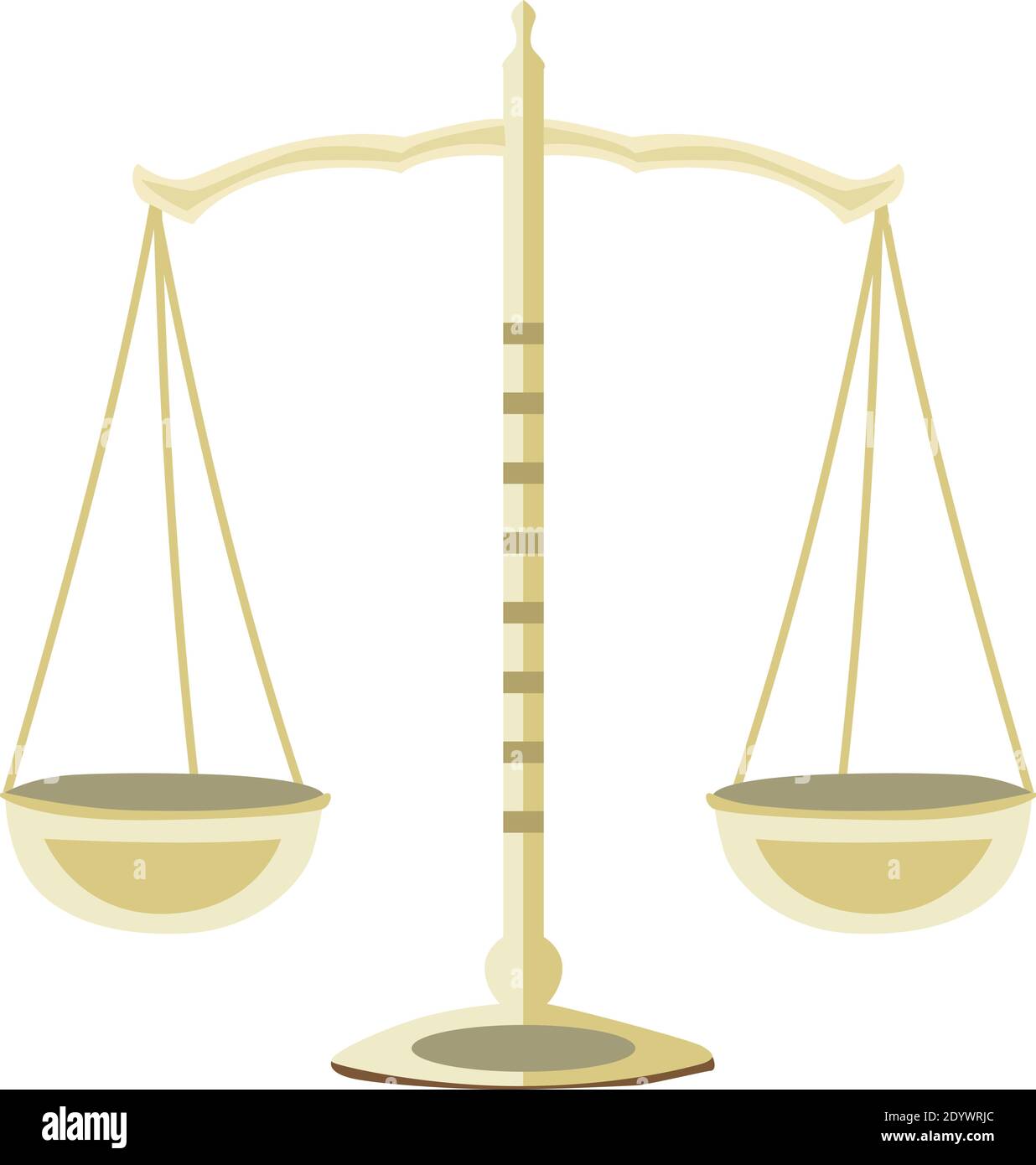 Scale libra, illustration, vector on a white background Stock Vector ...