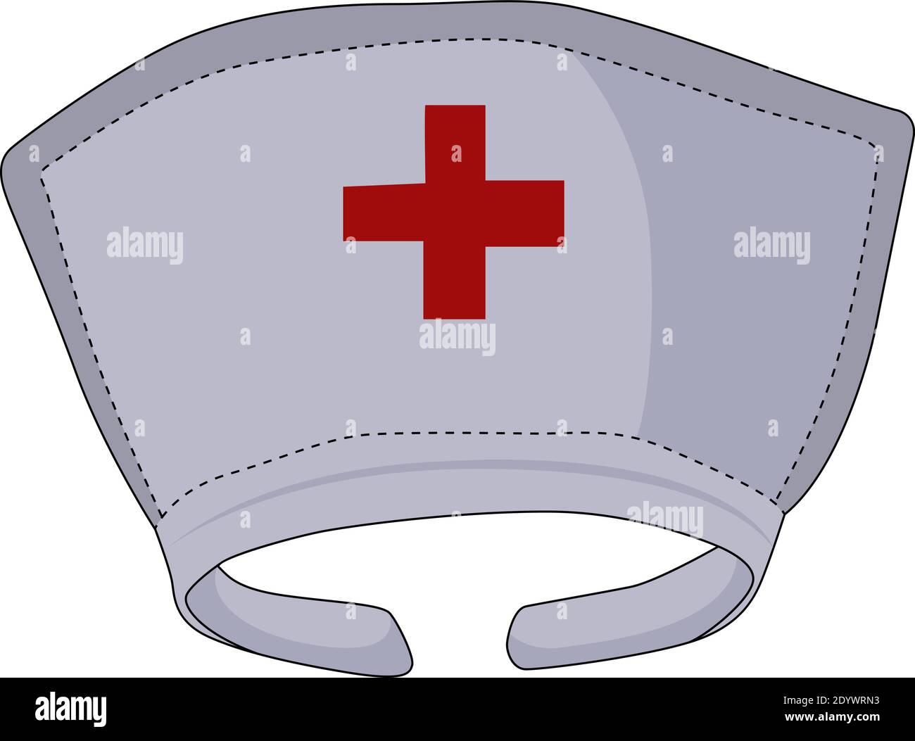 Nurse cap, illustration, vector on a white background Stock Vector ...