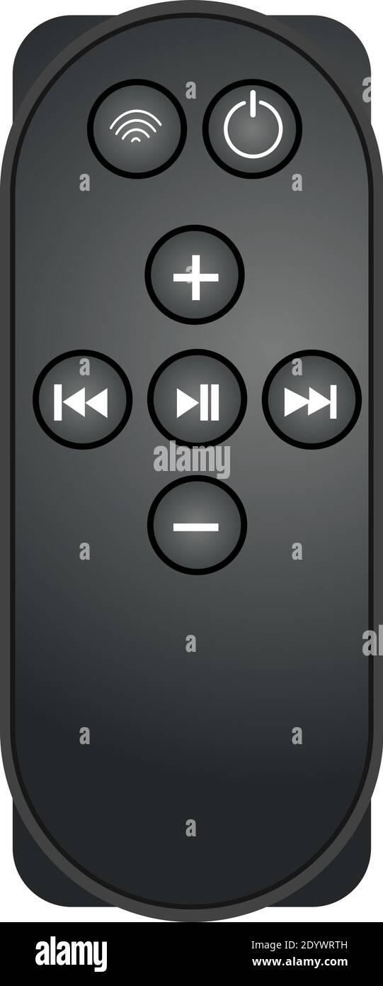 TV remote, illustration, vector on a white background Stock Vector ...