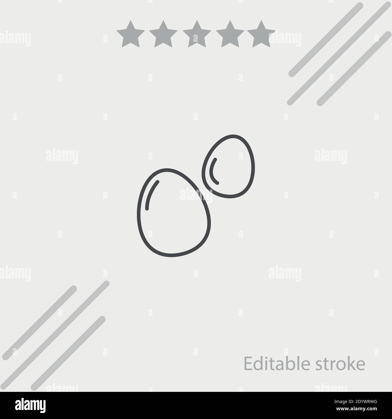 two eggs vector icon modern simple vector illustration Stock Vector ...