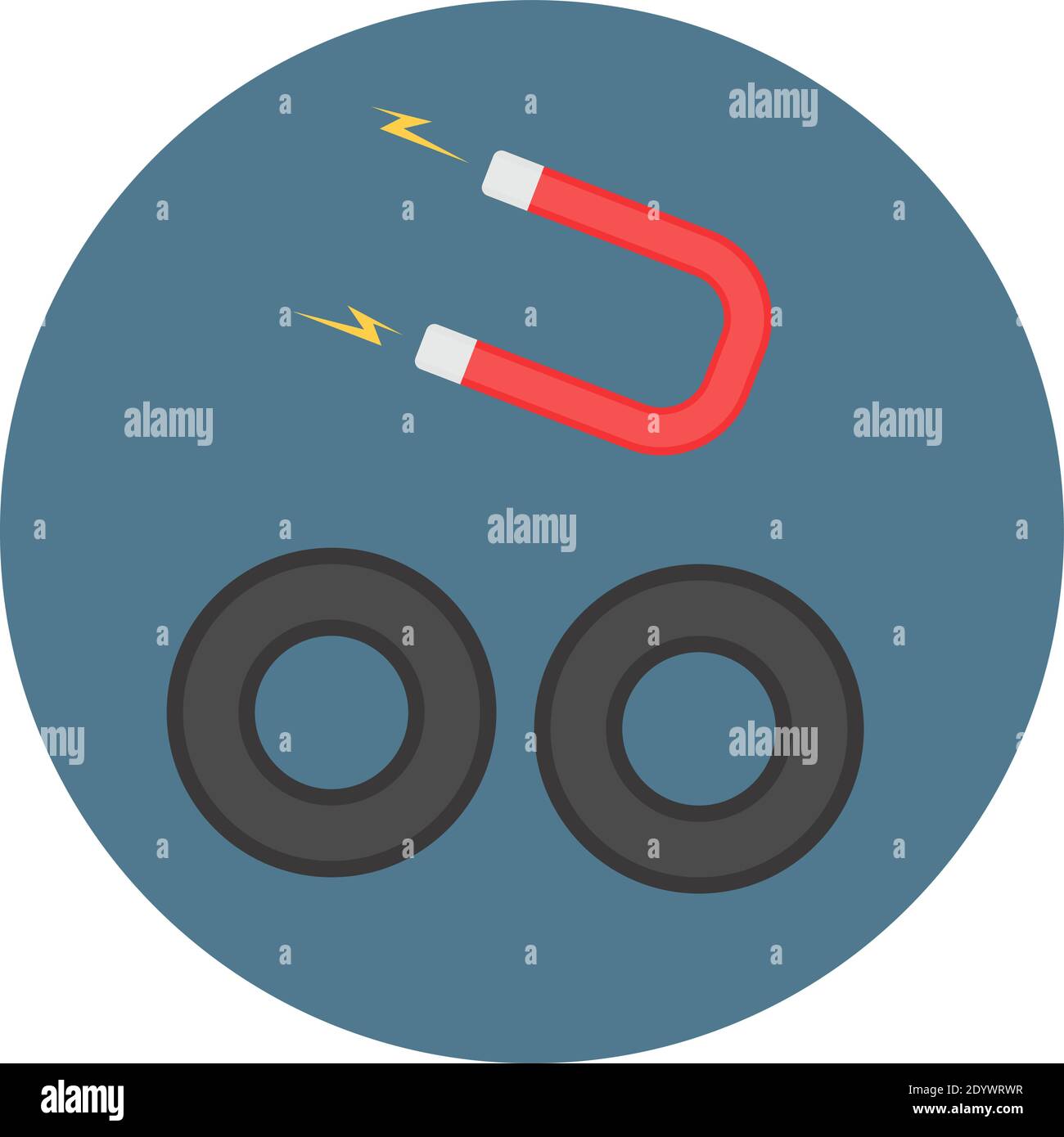 Magnets, illustration, vector on a white background Stock Vector Image ...