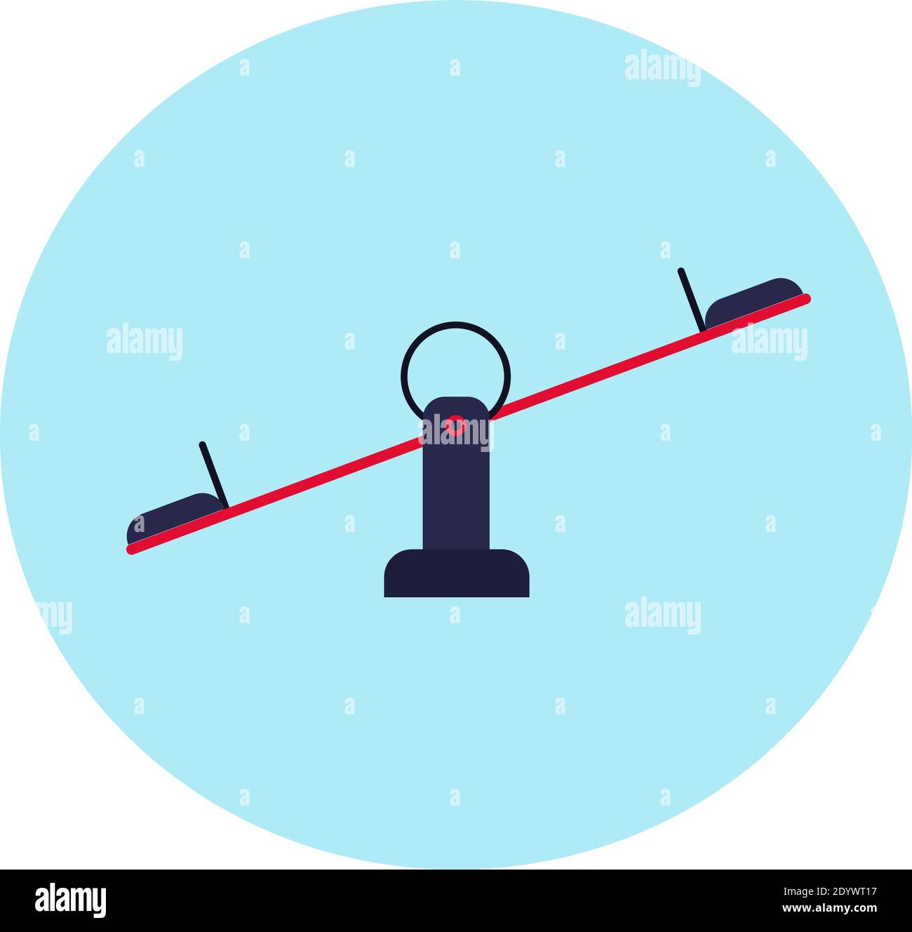 Playground balance beam Stock Vector Images - Alamy