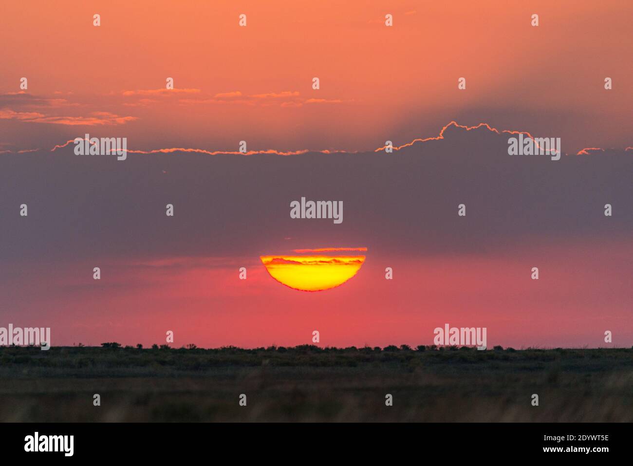 red sunset sky stormy clouds. Natural background landscape Stock Photo ...