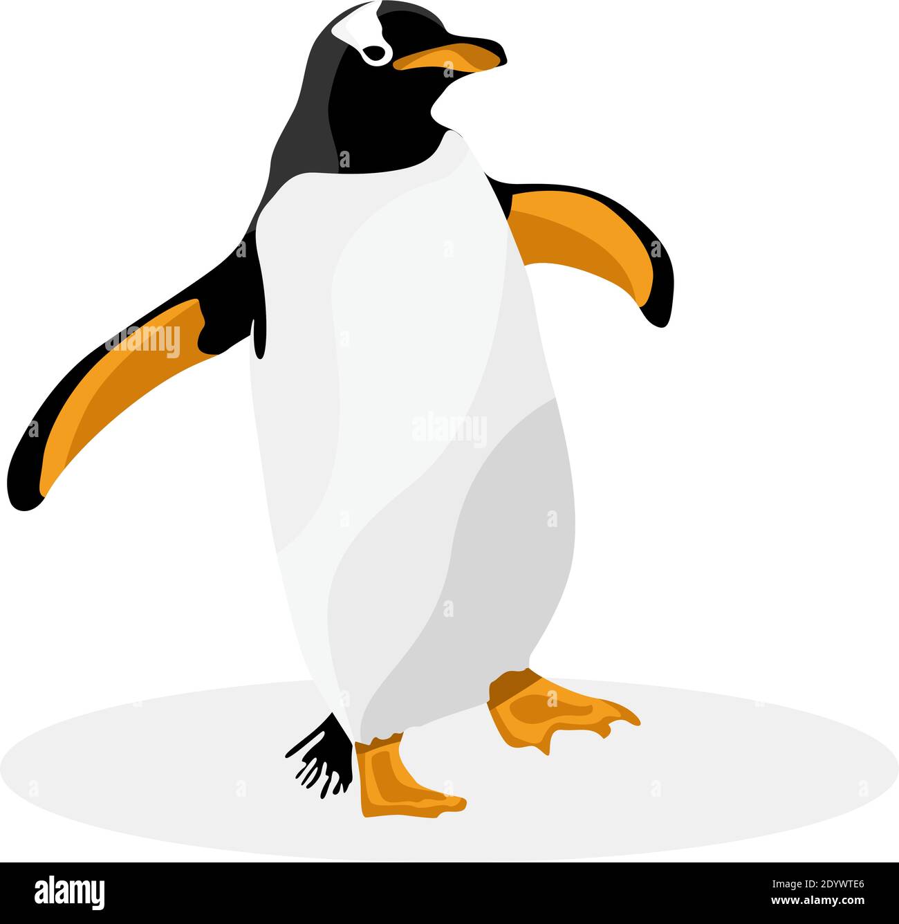 Small penguin, illustration, vector on a white background Stock Vector ...