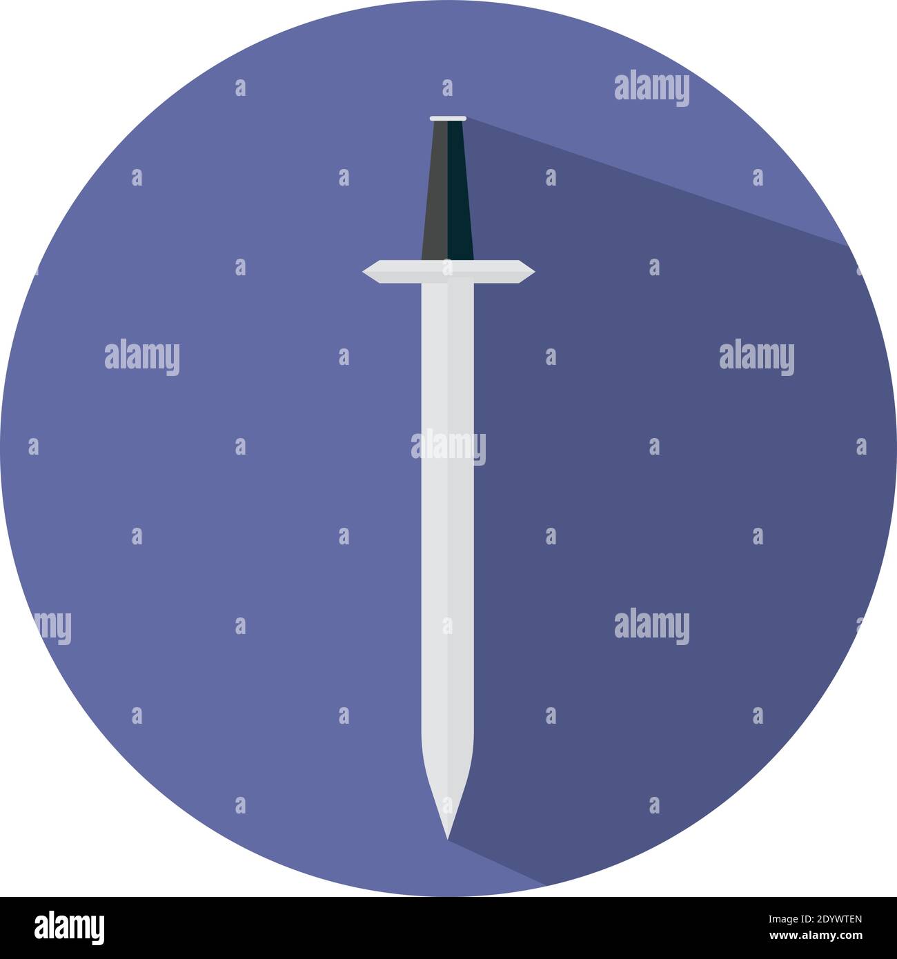 Long sword, illustration, vector on a white background Stock Vector ...