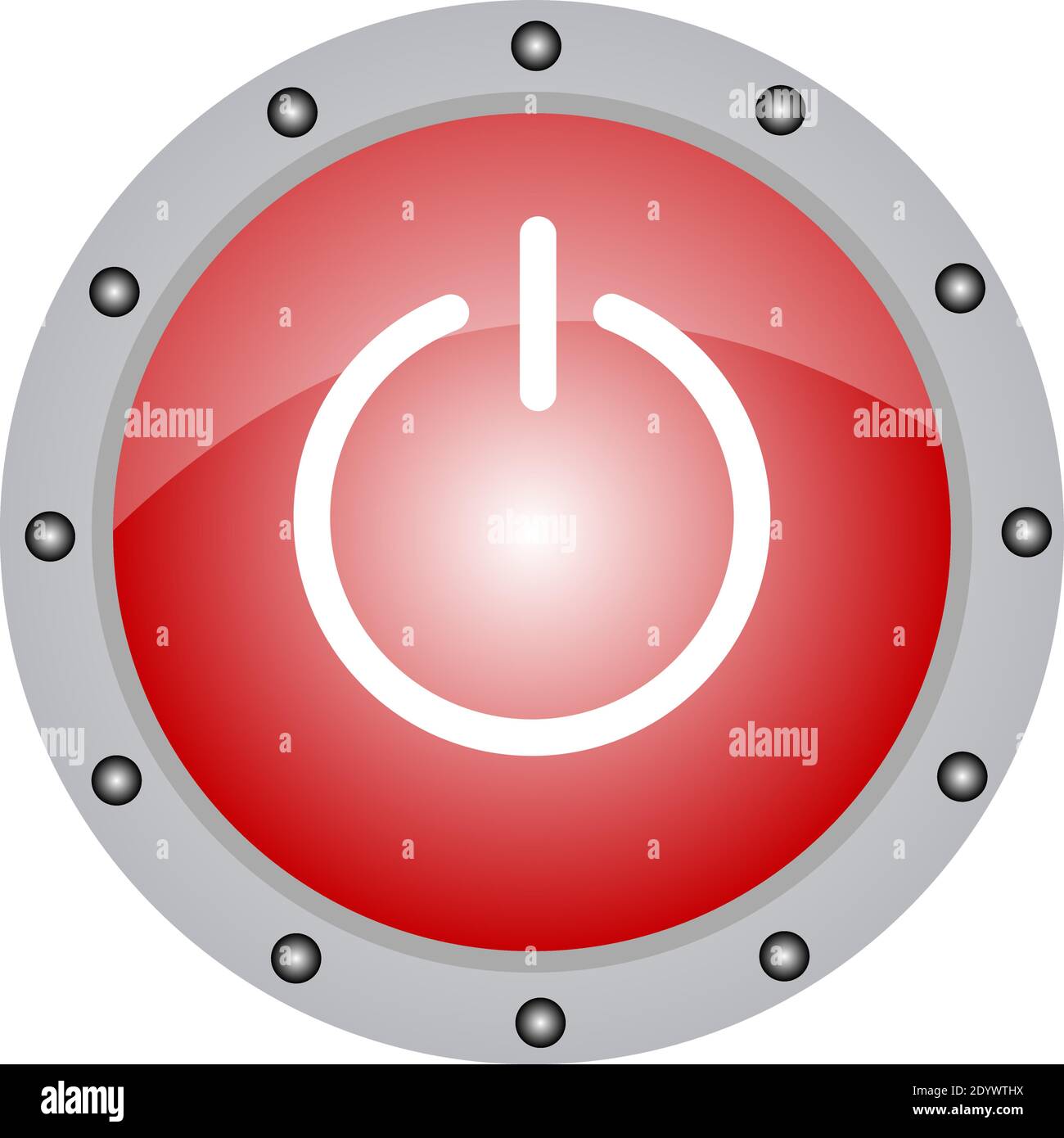 Power down, illustration, vector on a white background Stock Vector ...